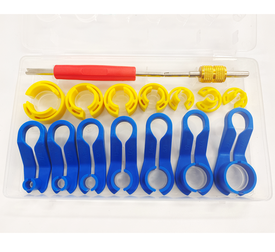 16 Pcs Car AC Fuel Line Disconnect Set Transmission Oil Cooler Line ...