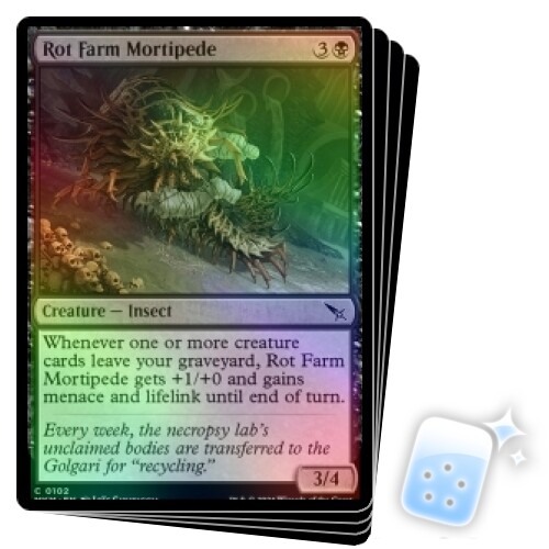 FOIL ROT FARM MORTIPEDE X4 Murders At Karlov Manor MKM Magic MTG MINT ...