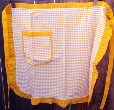 NWOT 💥💥 Made in Italy VINTAGE Kitchen Apron w/Ties Pocket Cotton 💥💥 | eBay