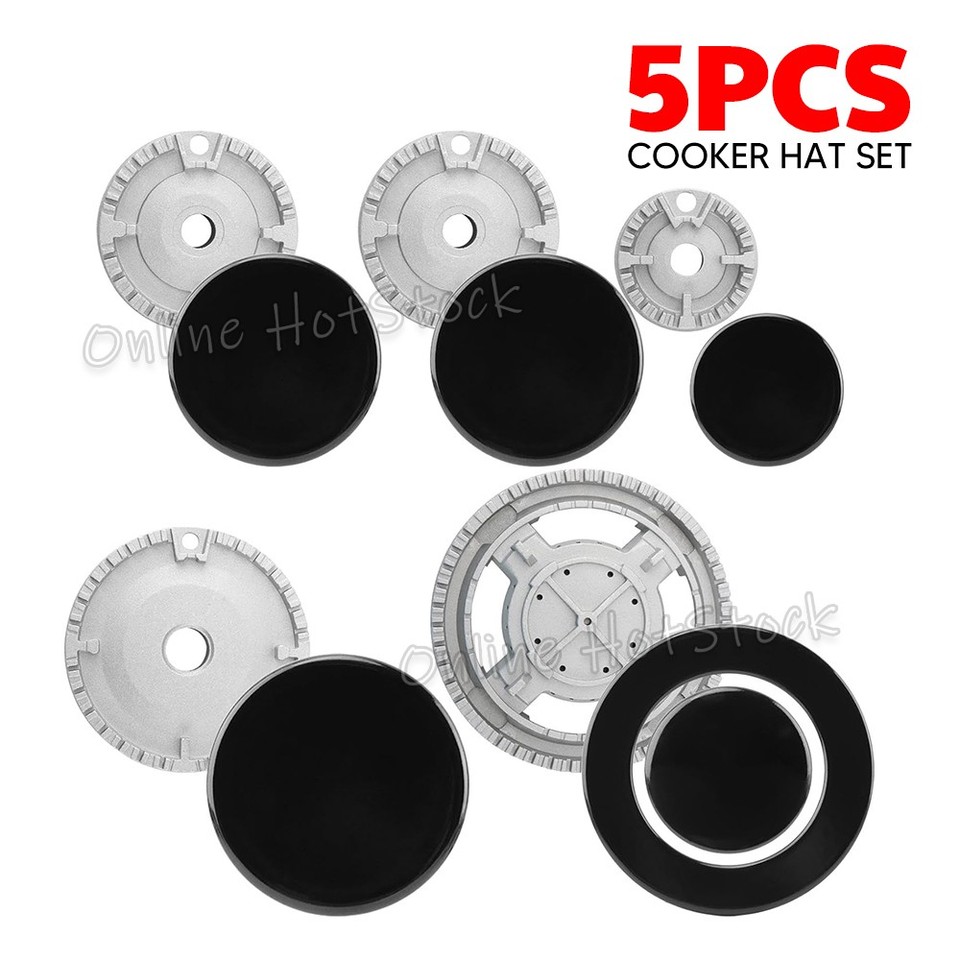 4/5PCS Gas Burner Flame Cap Gas Stove Burner Caps Crown Flame Cap ...