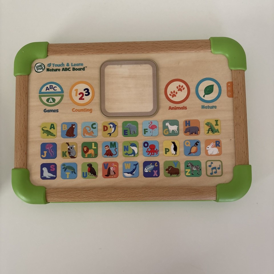 LeapFrog Nature ABC Board Animal Puzzle 100 Words Book Lot Of 3 Tested ...