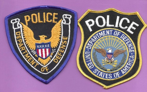 2 FEDERAL- DOD -POLICE- VERY OLD STOCK EAGLE & D.O.D. LOGO VERSION | eBay