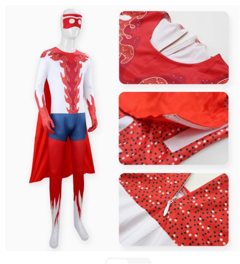 Halloween Megamind Cosplay Jumpsuit Cloak Metro City Superhero Bodysuit ...