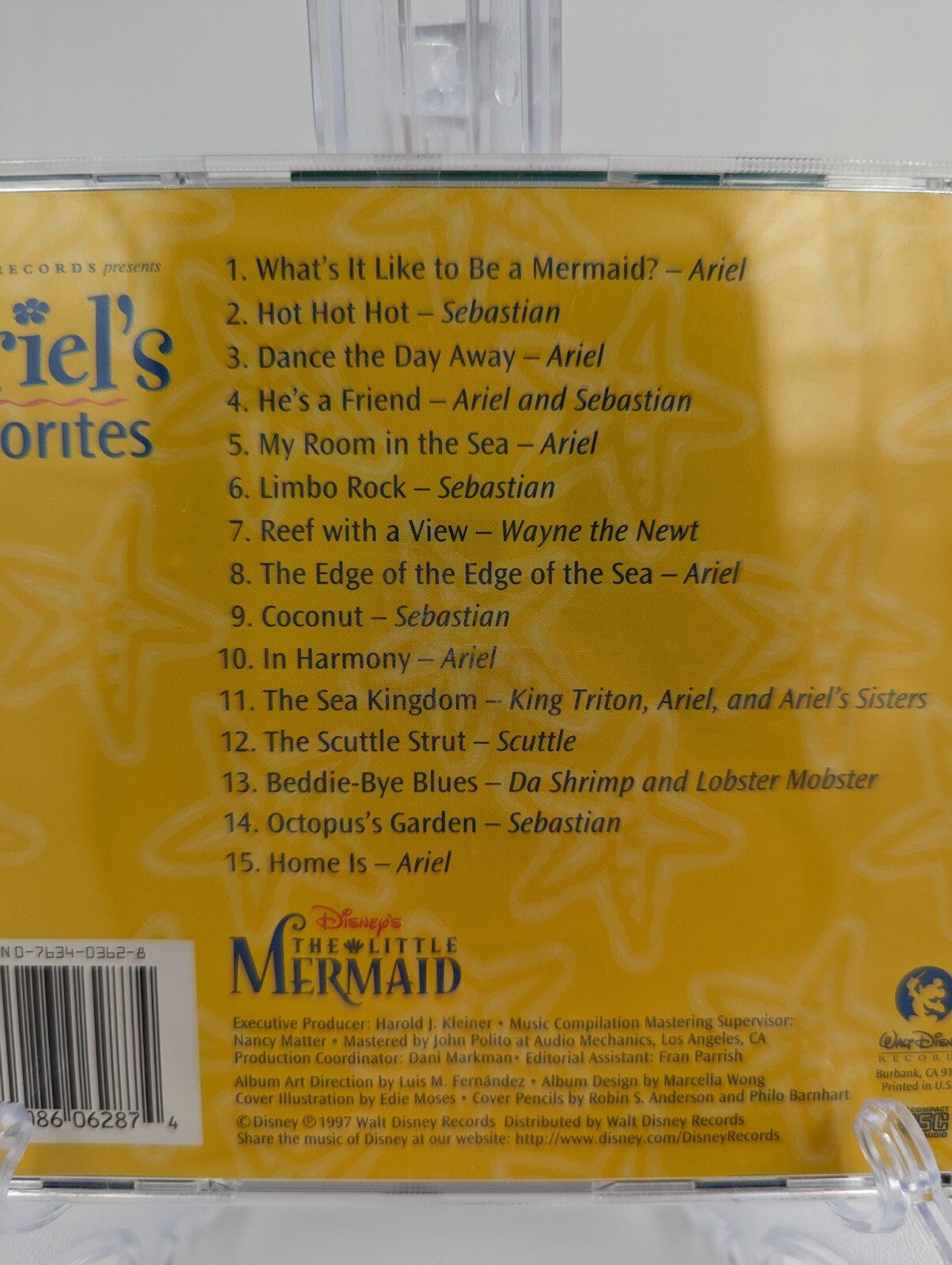 The Little Mermaid Ariel's Favorites - (Soundtrack) (CD - 1997 - Disney ...