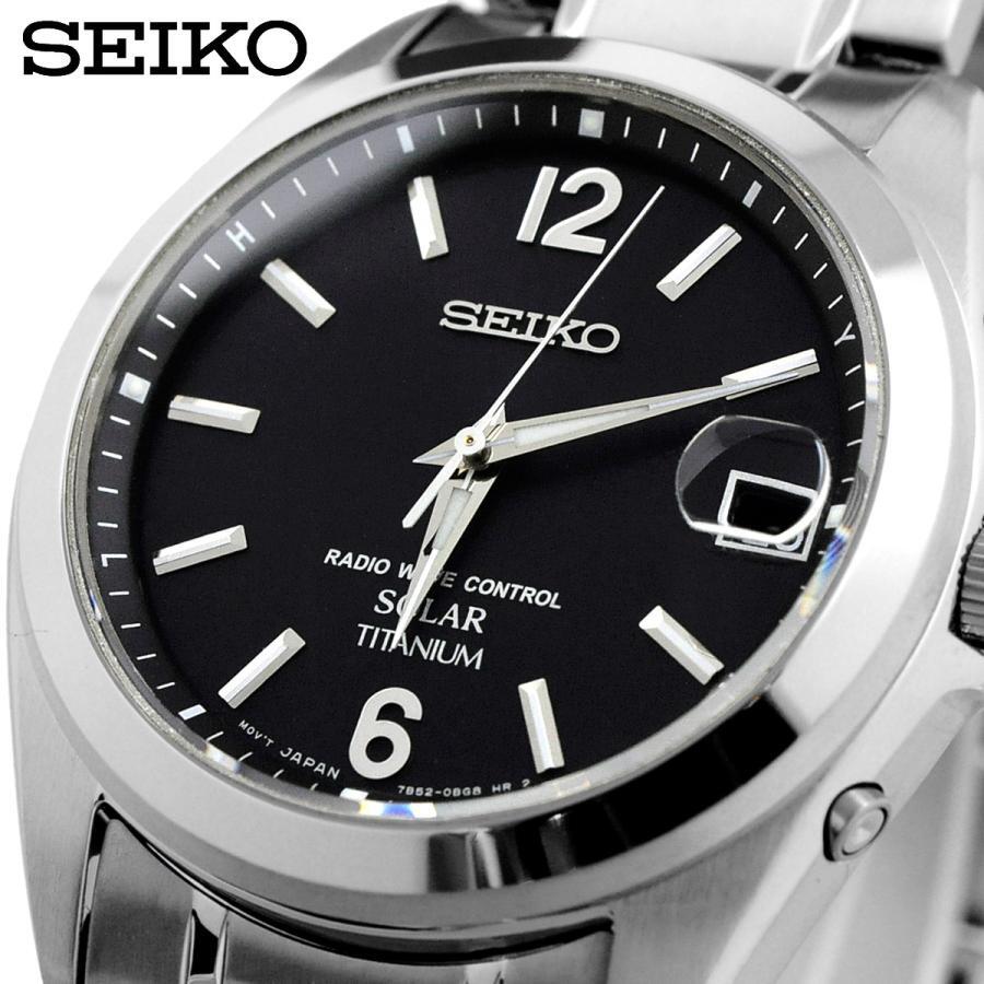 SEIKO SBTM229 SPIRIT Titanium Solar Watch Men's From Japan NEW Black | eBay