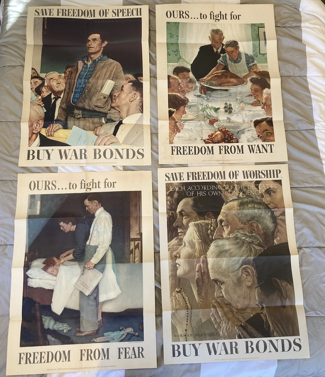 Norman Rockwell Four Freedoms Poster