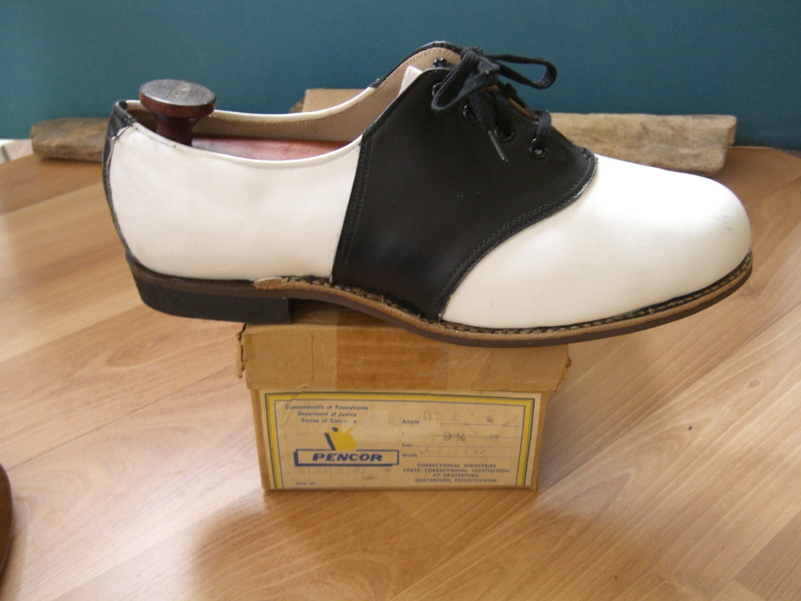 40/50s vintage Pencor Black and White Saddle Shoes US wms 9 1/2 wide | eBay