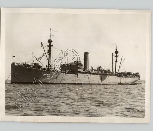 The USS BLACK HAWK US Naval Destroyer Ship Headed To China 1922 Press ...