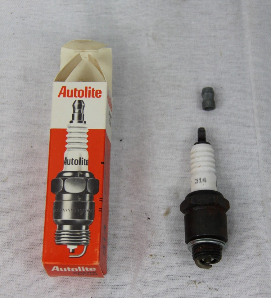 Autolite 314 Spark Plug, NOS Vintage plug cross reference Champion J5 ...