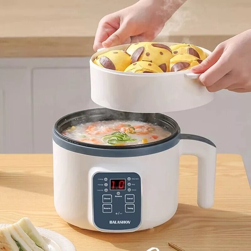 Smart Multi Cooker Steamed Electric Pot Food Cooking Double Layer LED ...