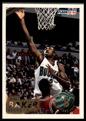 1993-94 Fleer #8 Vin Baker 1993 NBA Draft Lottery Pick Exchange | eBay