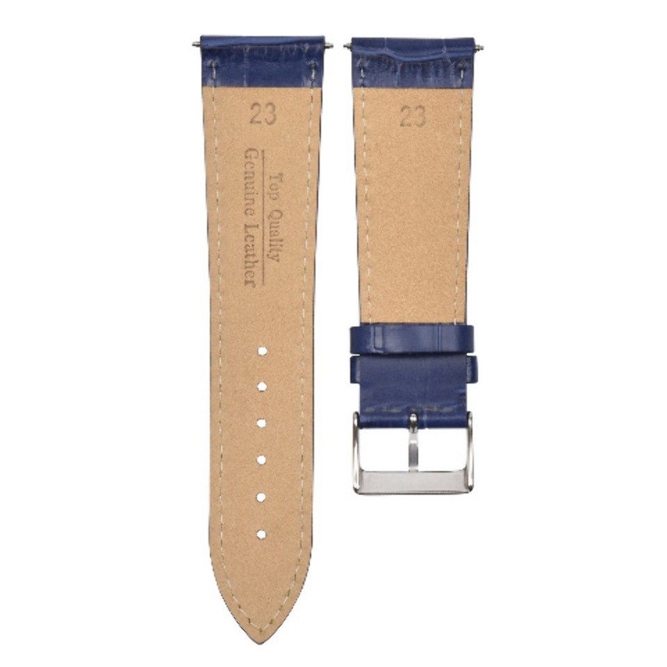 23MM LEATHER WATCH BAND STRAP FOR CITIZEN ECO DRIVE POSTMASTER BLUE ...