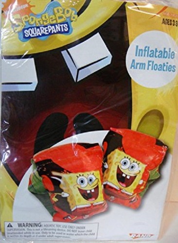 NEW Nickelodeon SpongeBob Squarepants Inflatable Arm Floaties (Lot of 2 ...