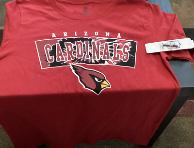 NFL Team Apparel Red Arizona Cardinals NFL Football T-Shirt YOUTH Size ...