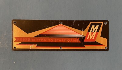 Original Ms Pacman Midway Coin Door Emblem Plate Original Vintage | eBay