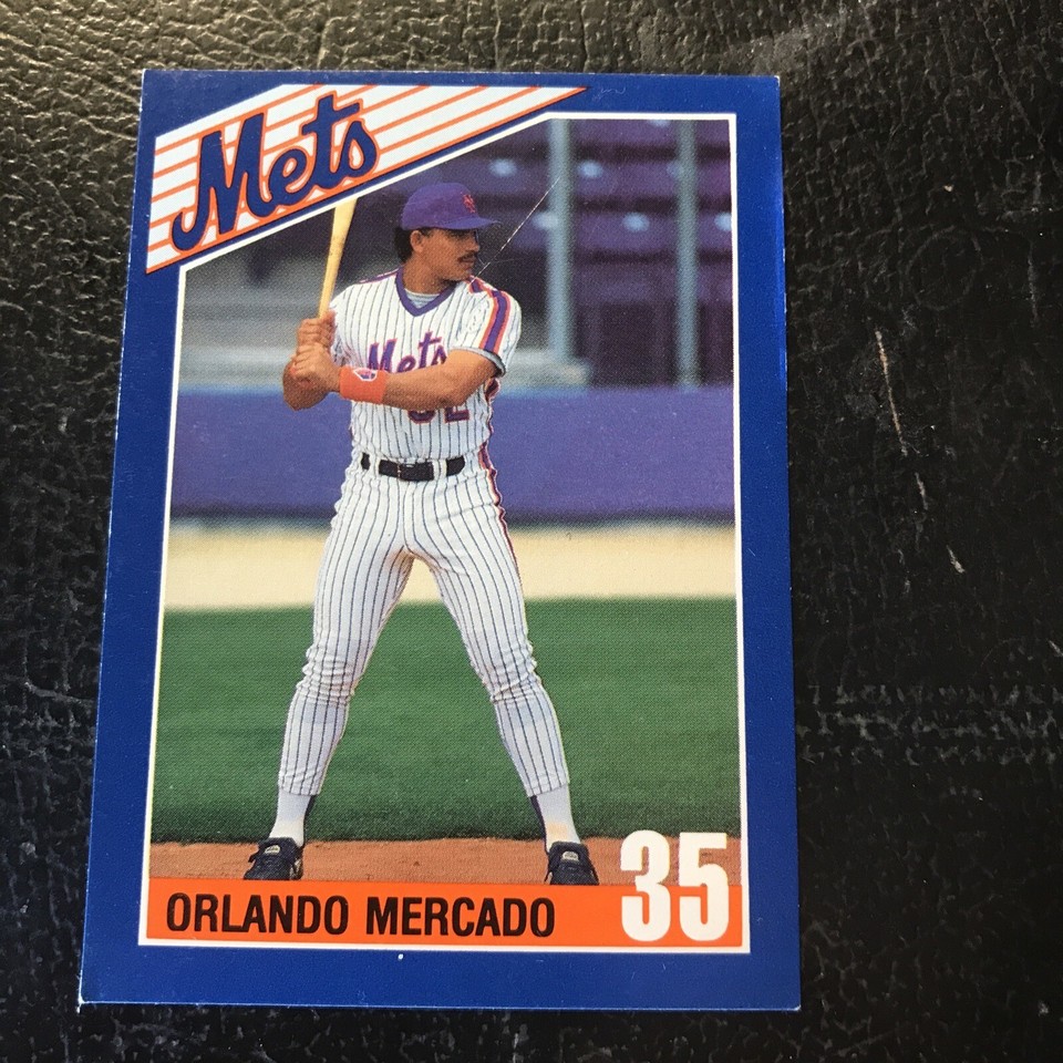 DAVE MAGADAN & Bonus Card Orlando Mercado 1990 KAHN'S. NY Mets | eBay