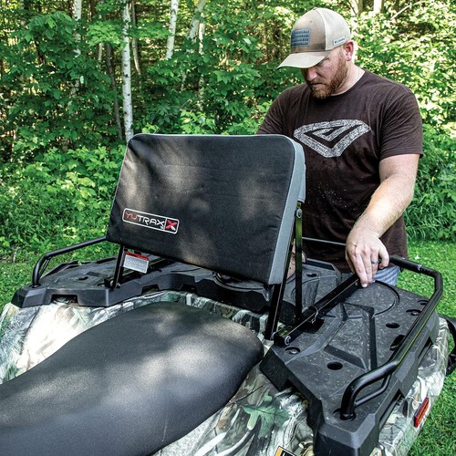 ATV Rear Backrest Support Attachment Folding Padded Cushion for Quad 4 ...