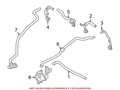 Genuine OEM Driver Left Engine Coolant Hose For BMW 11537848376 | eBay