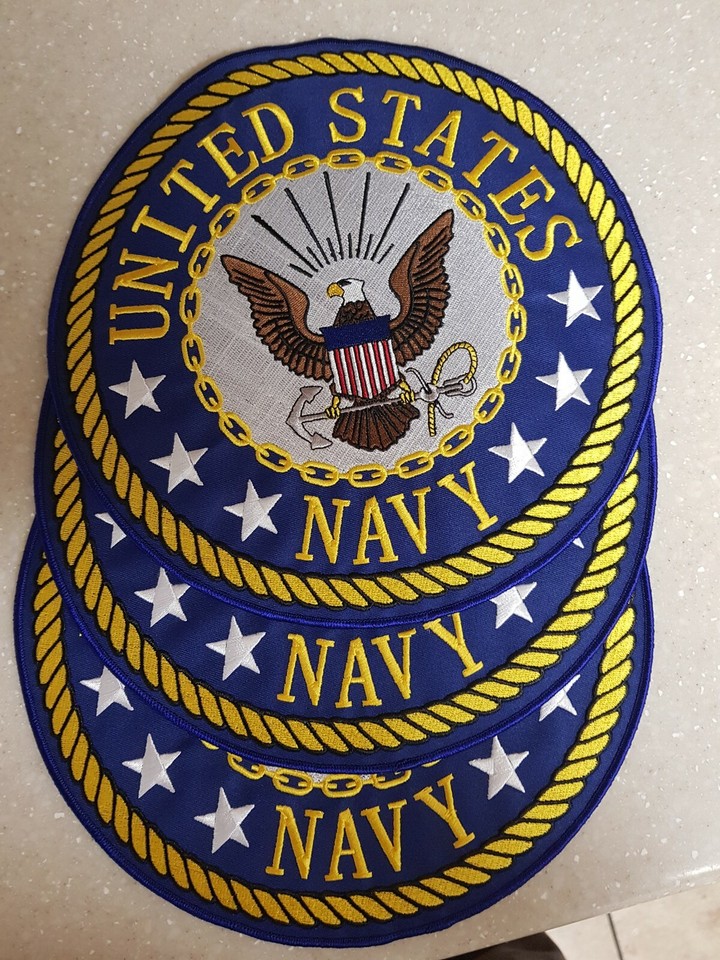 military patches US NAVY large back patch 10inch NEW NICE | eBay