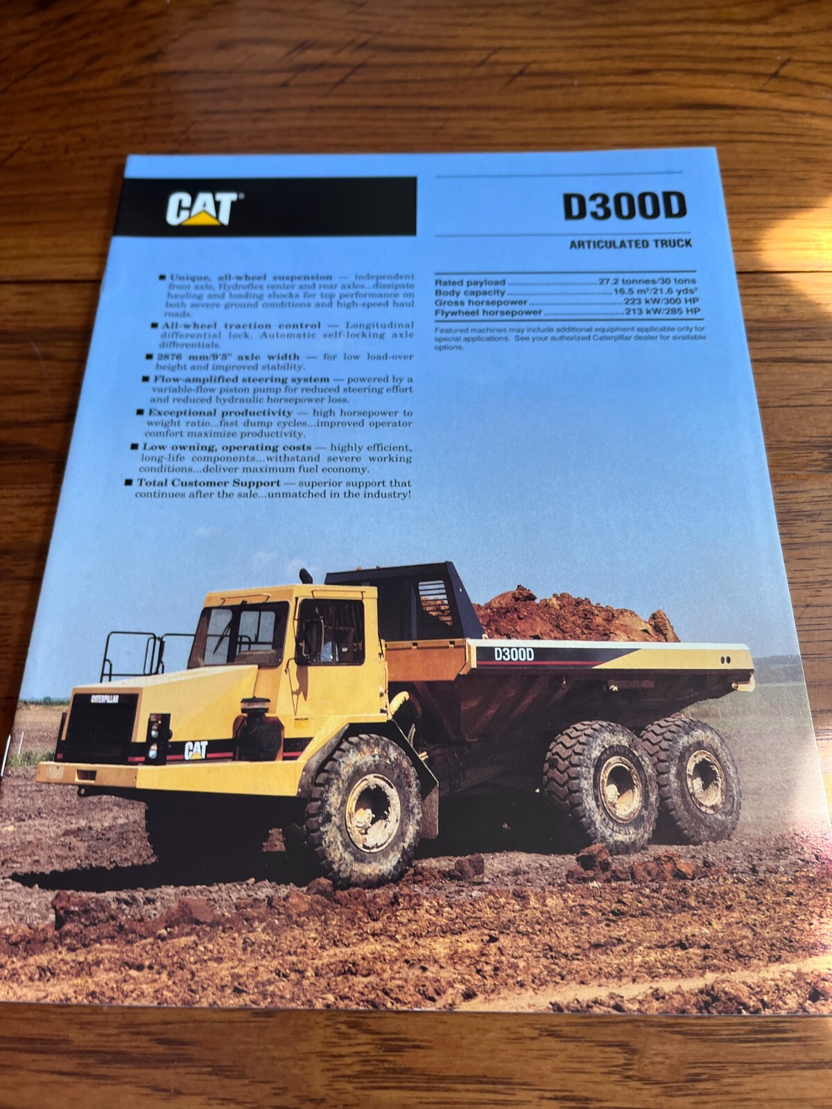Caterpillar CAT D300D Articulated Truck Brochure FCCA | eBay