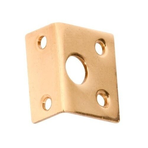 Tradco 1421PB Right Angle Keeper Polished Brass 9mm Bolt | eBay