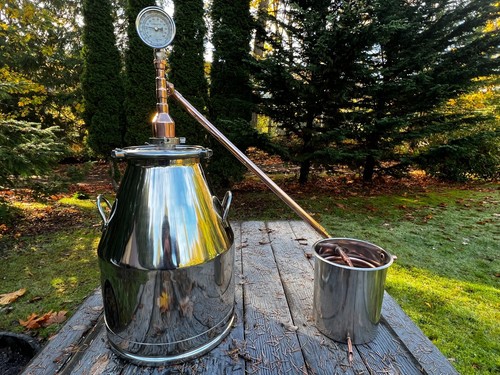 Copper Moonshine Still 2" inch Pot Still-stainless steel pot and worm ...