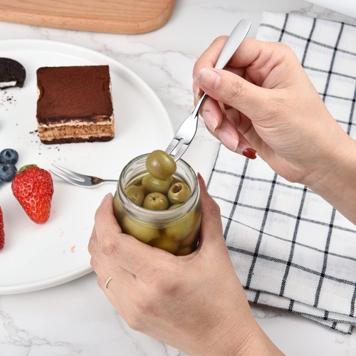 Mini Cocktail Forks Appetizer Forks 18/8 Stainless Steel Fruit Forks ...