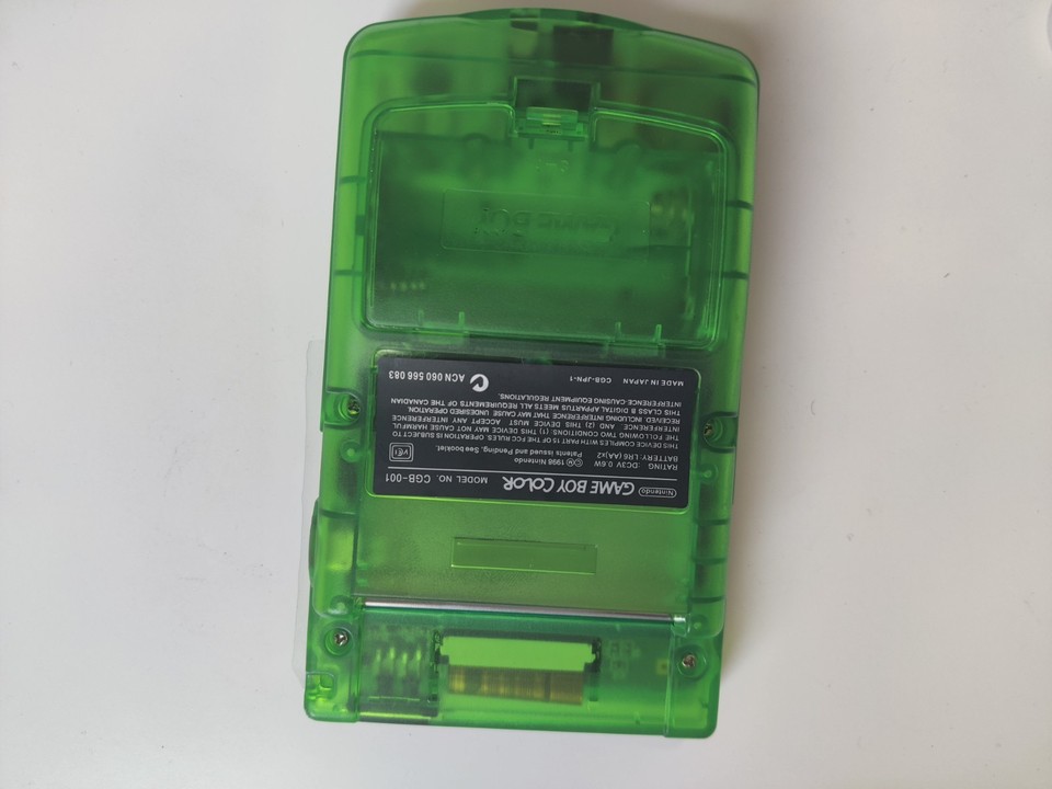 Nintendo Gameboy Color Console in Clear green with Upgraded Backlight ...