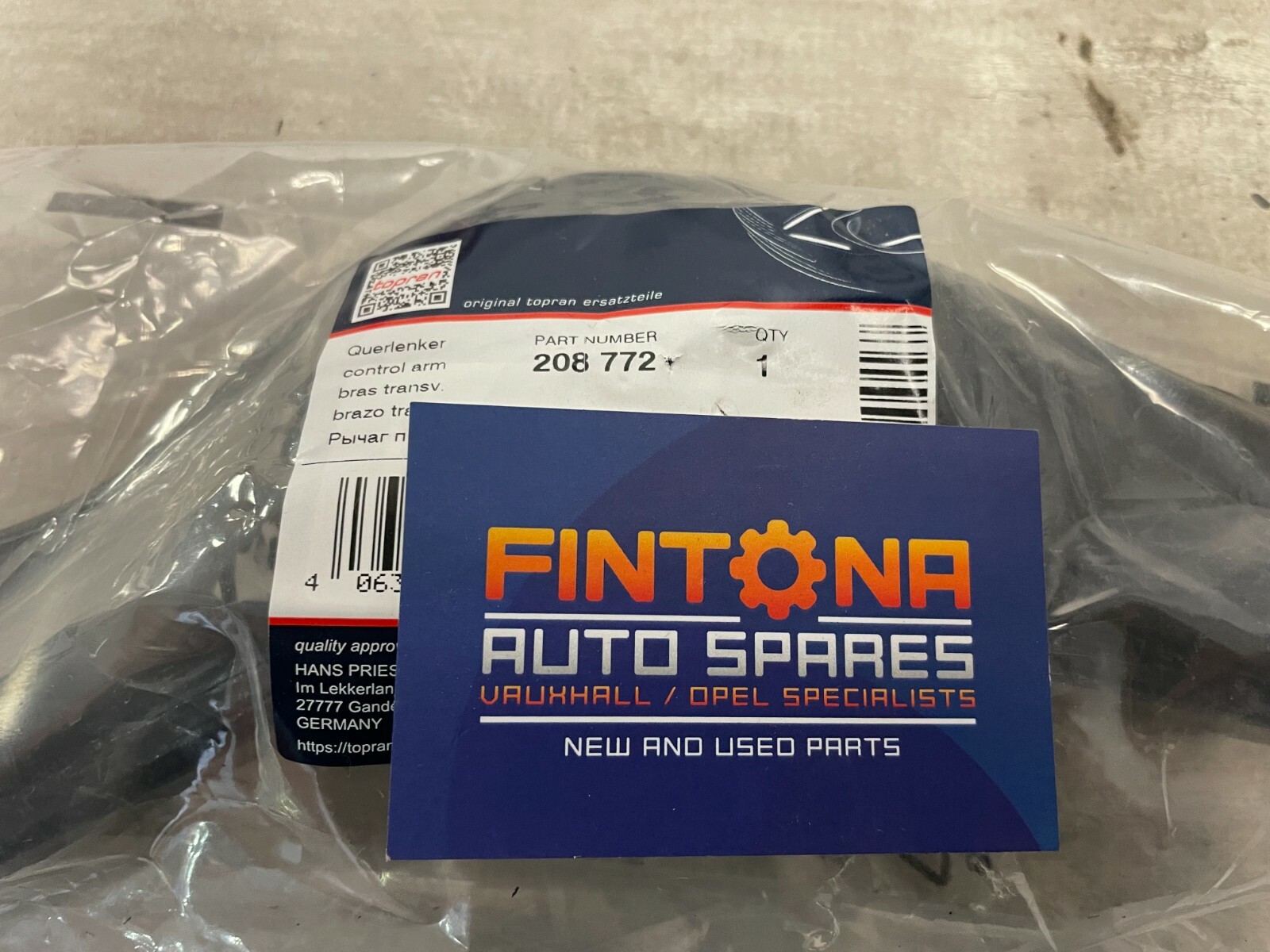 Vauxhall Insignia 09-16 Left Rear Upper Suspension Control Arm 22940356 ...