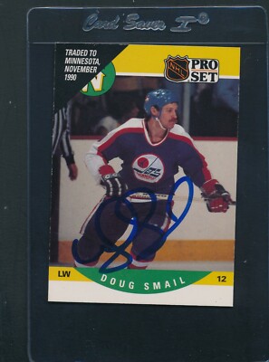 1990/91 Pro Set #462 Doug Smail North Stars Signed Auto *D5609 | eBay