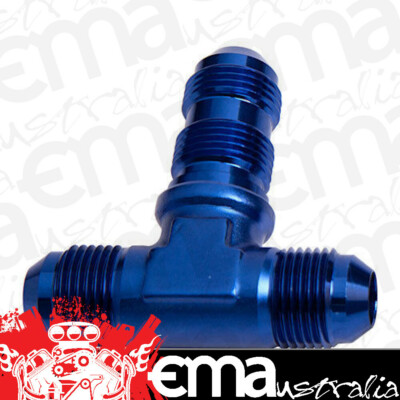 Aeroflow AF834-03 Bulkhead Tee -3AN Blue Bulkhead On Side | eBay
