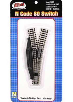 Atlas N Scale ~ New 2024 ~ Standard WYE Manual Turnout Switch ~ Code 80 ...
