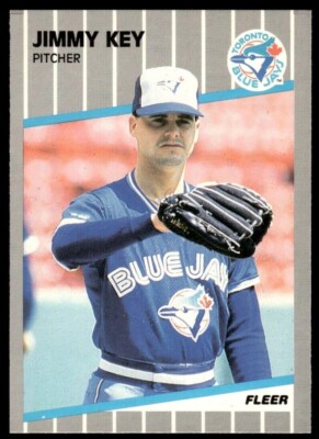1989 Fleer #236 Jimmy Key Pitcher Toronto Blue Jays FREE shipping | eBay