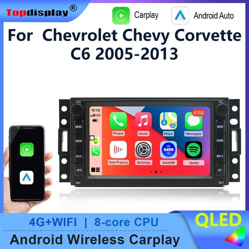 Car Stereo Radio For Chevy Corvette C6 2005-2013 Android Carplay Touch ...