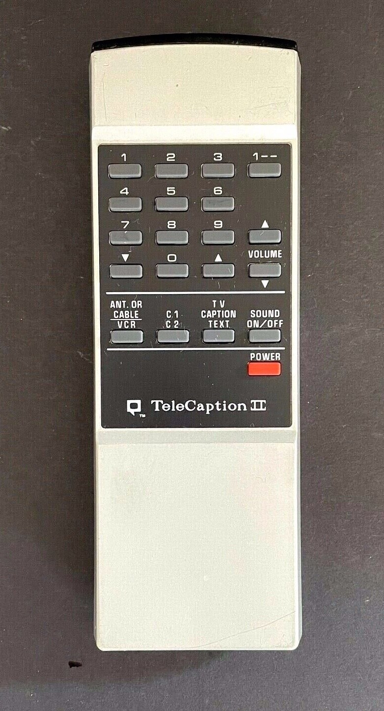 TELECAPTION II Remote Control for Close Caption Decoder Works! | eBay