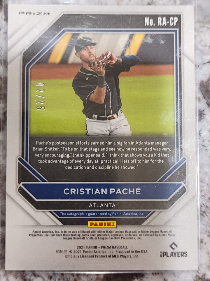 CHRISTIAN PACHE ROOKIE AUTO AUTOGRAPH RC ROOKIE /25 BLUE CRACKED ICE | eBay