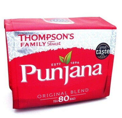 Thompson's PUNJANA Black Tea 80 Tea Bags / 250g / 8.81oz | eBay