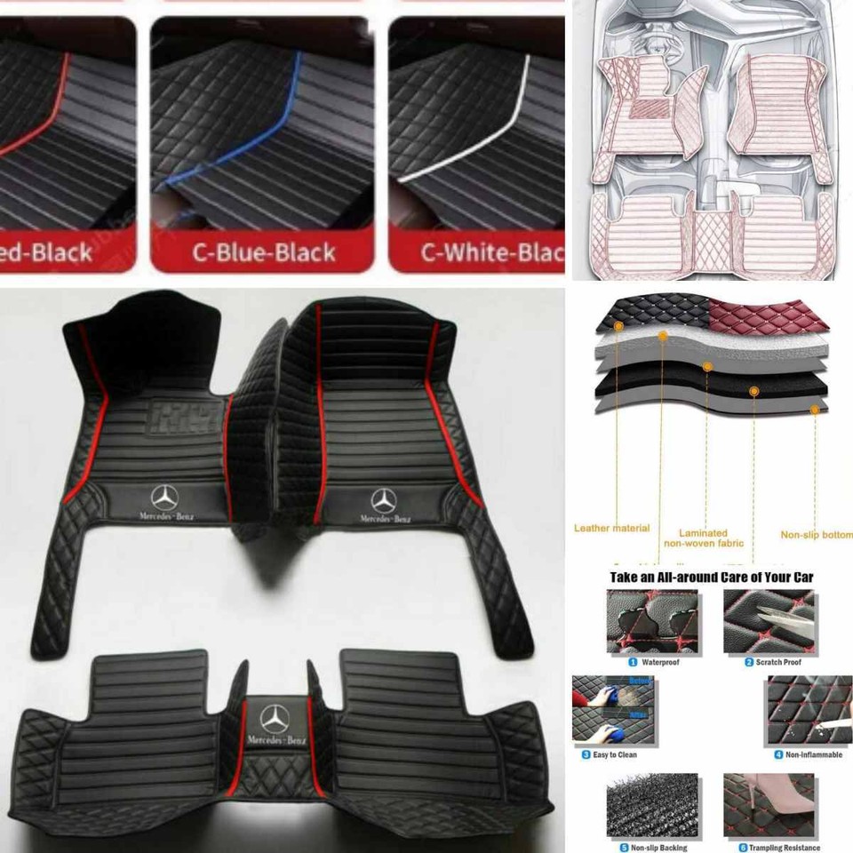 For Mercedes-Benz All Models Car Floor Mats Custom Anti-slip Carpets ...