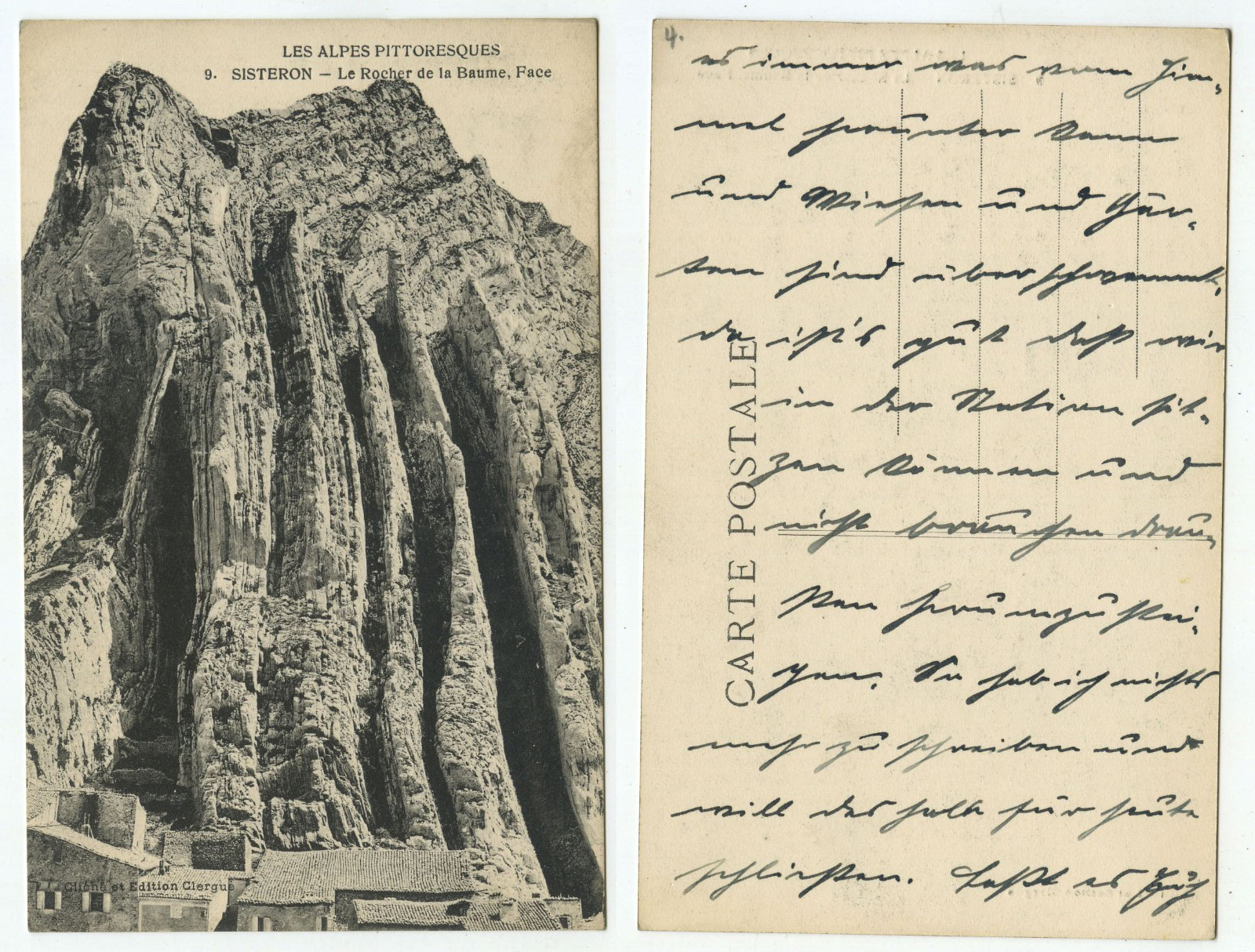 10108 - Sisteron - Le Rocher de la Baume, Face - alte Ansichtskarte | eBay