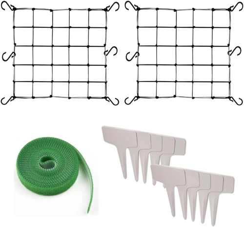 2 Pcs Scrog Net 2X2 FT Trellis Net for Grow Tent Elastic Trellis ...