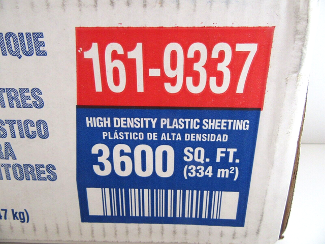 (2 Boxes) Sherwin-Williams Painter's Plastic High Density Sheeting 161 ...