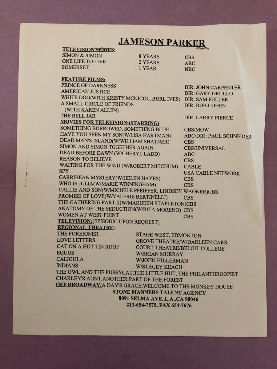 Jameson Parker The Bell Jar