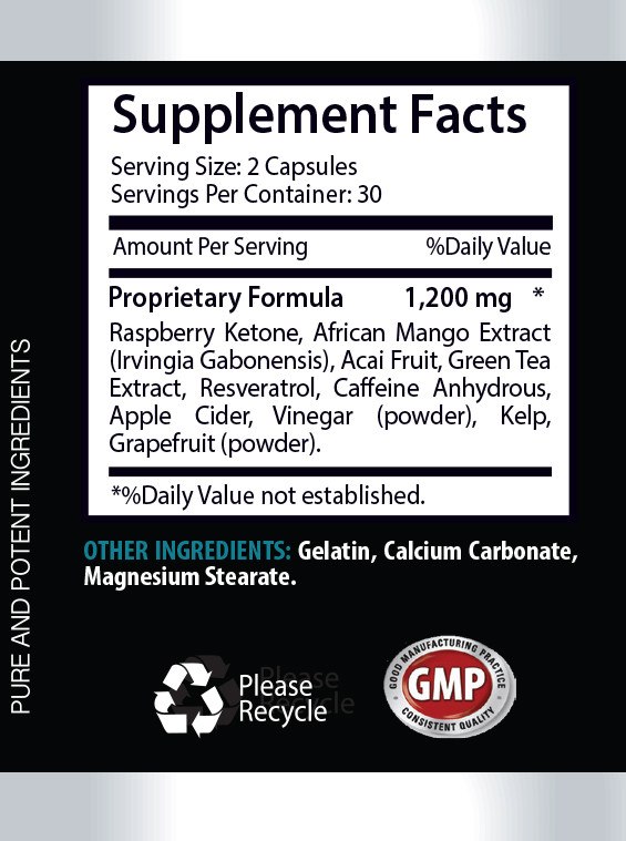 Pure Acai Berry - RASPBERRY KETONES LEAN 1200 - Natural Max Slimming ...
