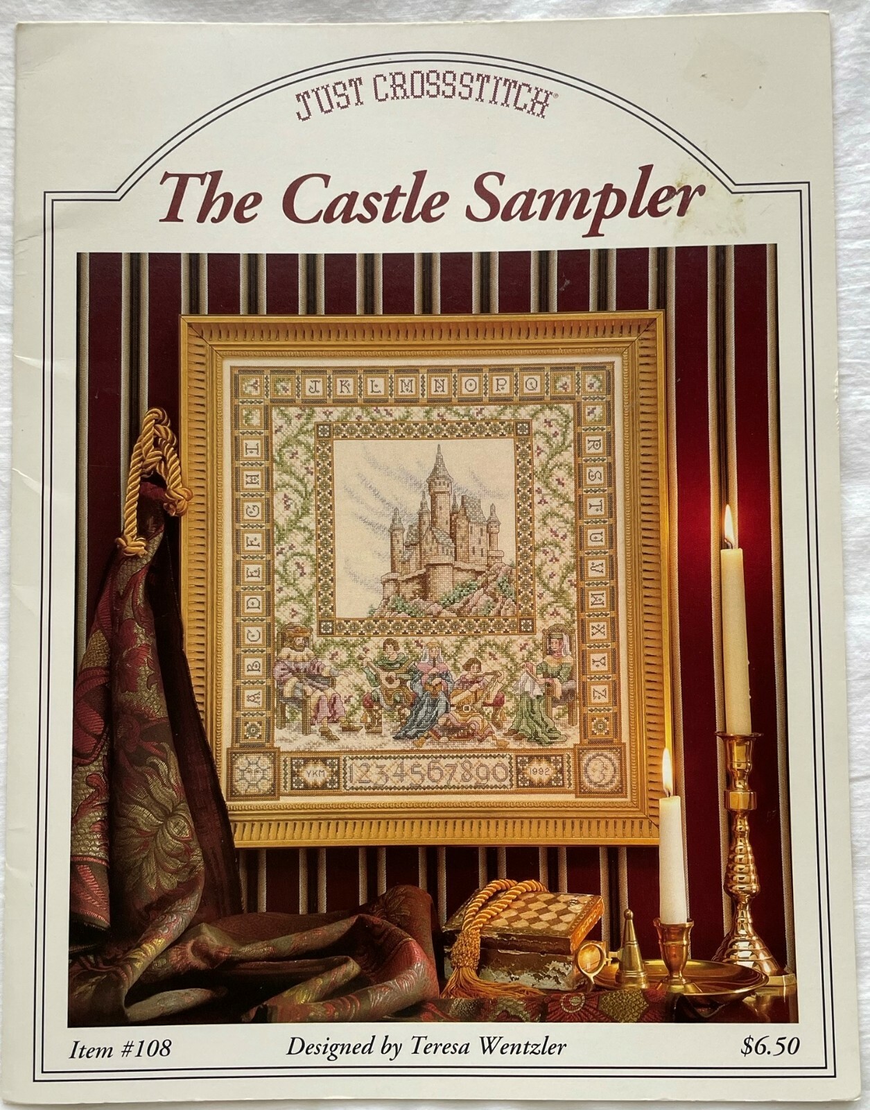 Teresa Wentzler THE CASTLE SAMPLER Just Cross Stitch Pattern Leaflet ...