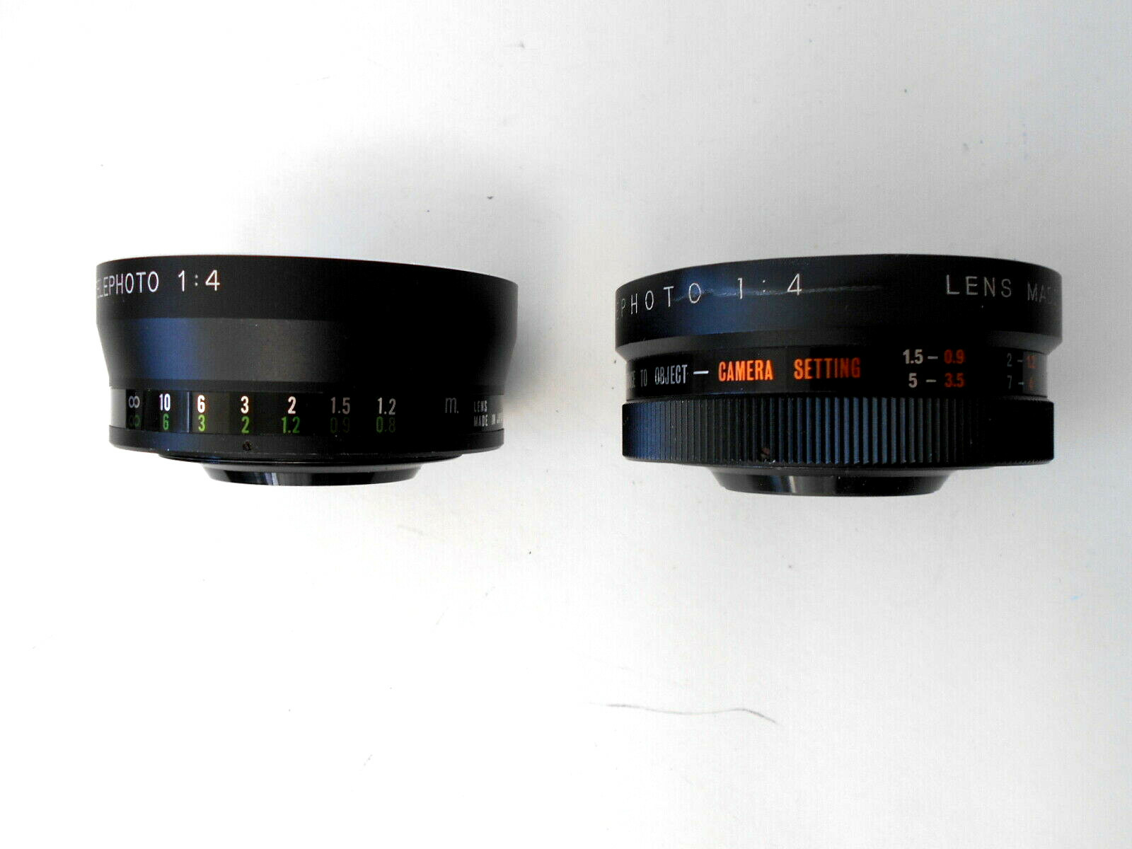 Suntar Aux. Telephoto 1:4 & Yashikor Aux. Telephoto 1:4 Wide Angle Lens ...