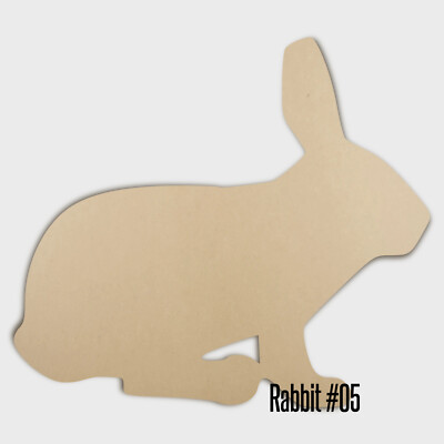 Wooden Rabbit Shape 100-500mm 3mm MDF - Craft Unpainted 3mm MDF - Laser ...