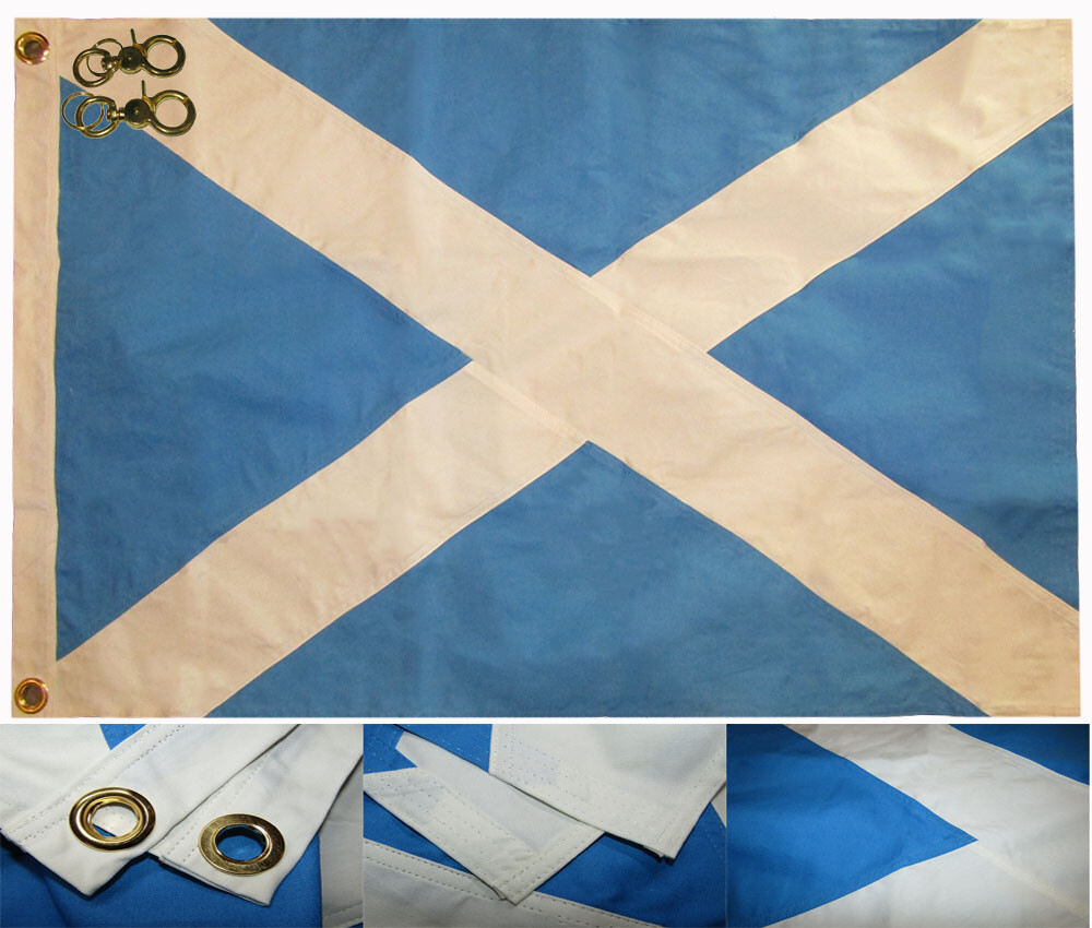 2x3 Scotland Cross Premium Quality 100% Cotton Flag 2'x3' Grommets 2 ...