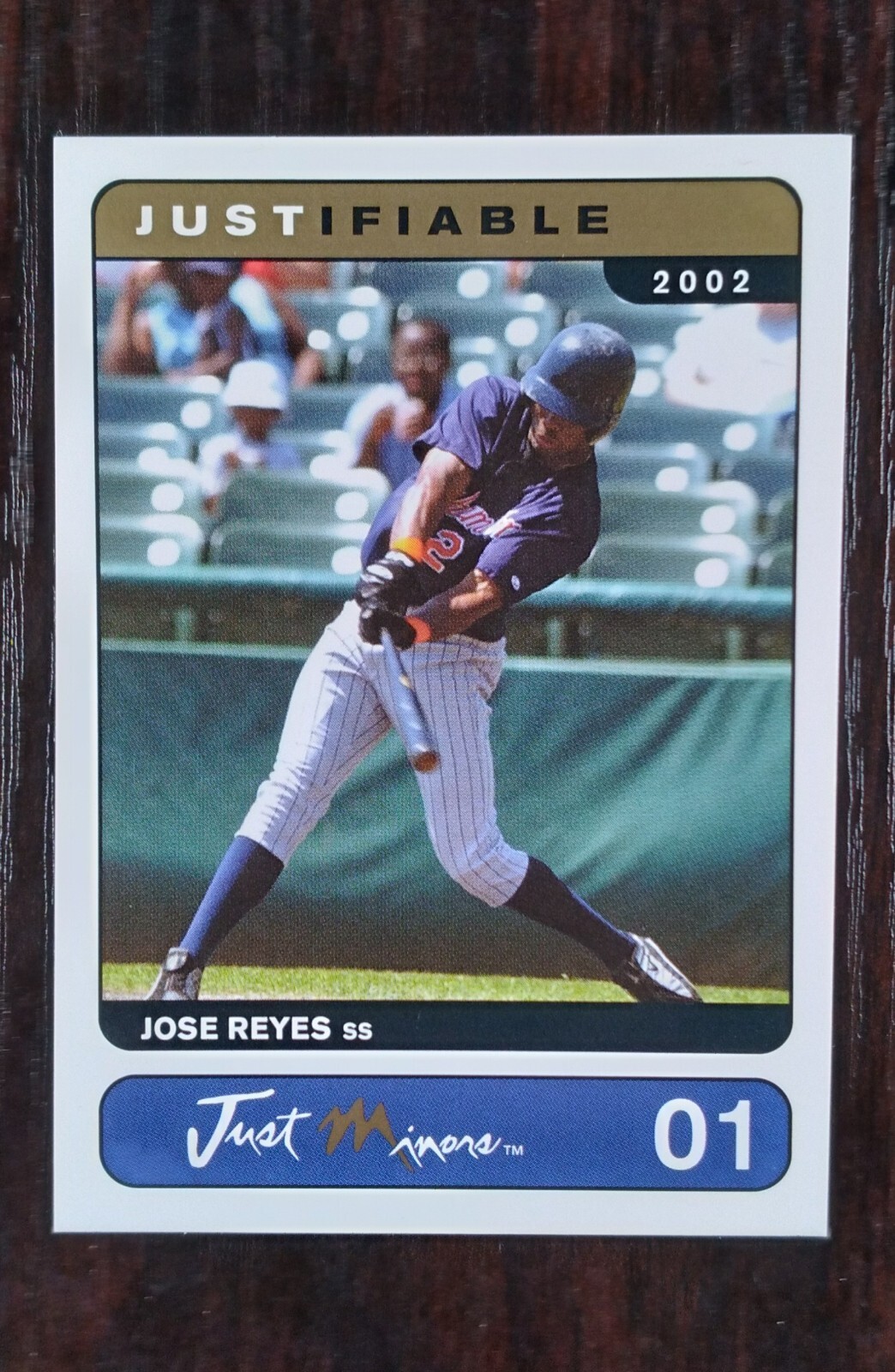 2002 Jose Reyes Just Minors JUSTIFIABLE Rookie RC Mets # J02.01 Razor ...
