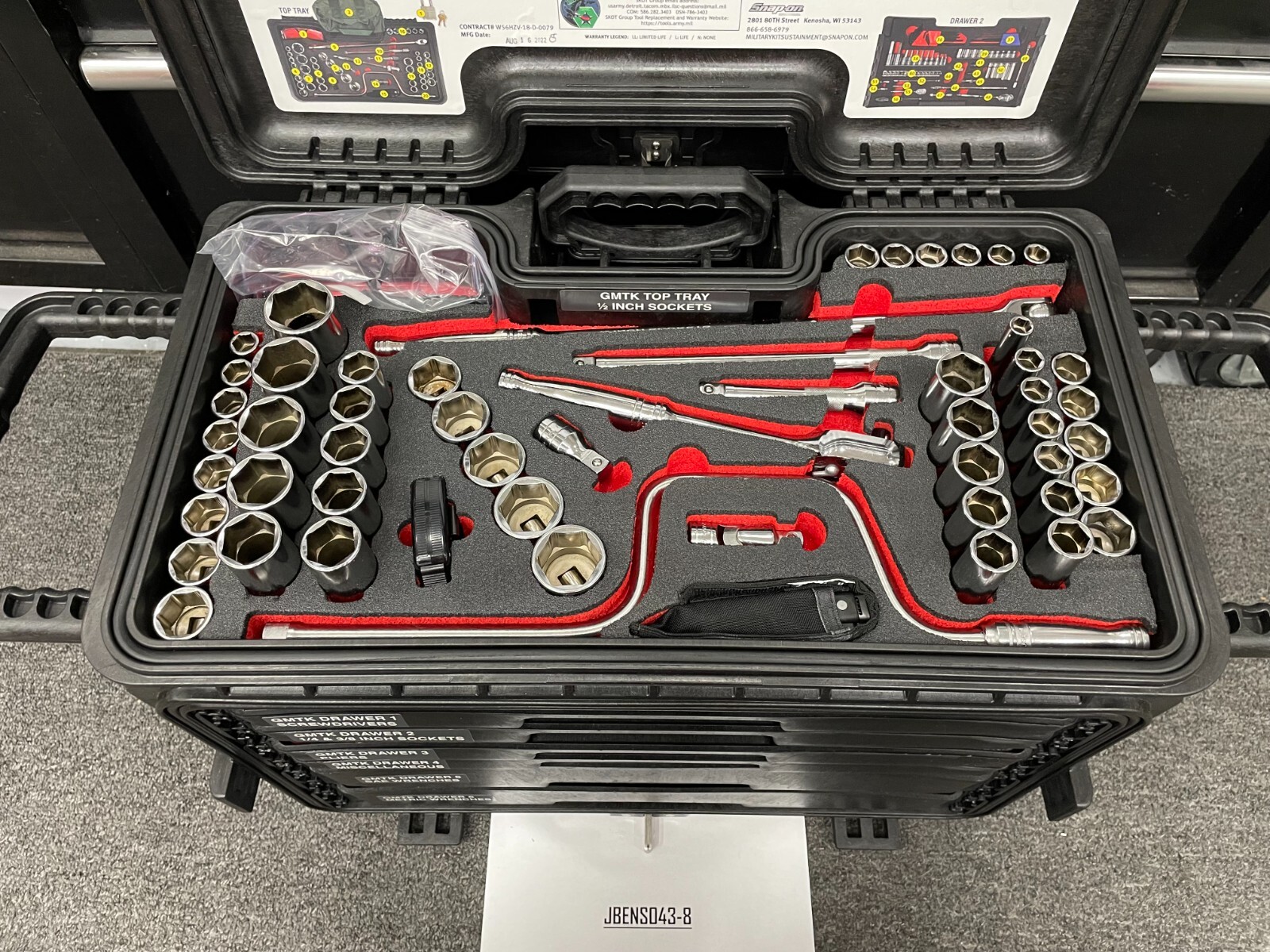 Snap-on Tools USA NEW Complete Series 2 GMTK 6 Drawer General Mechanics ...