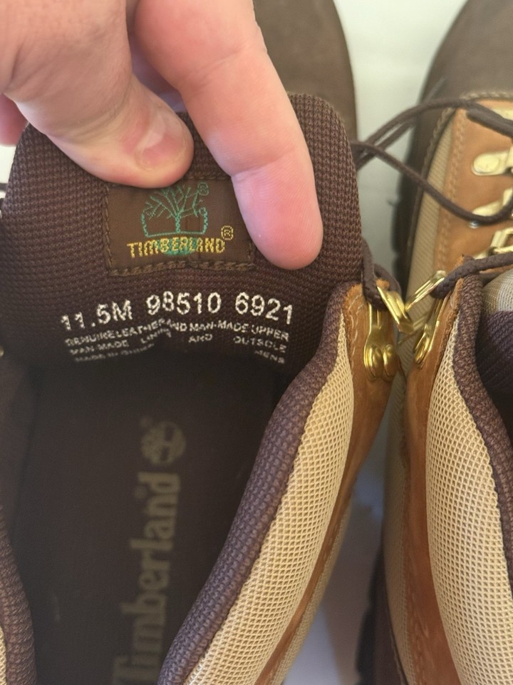 Very Rare Timberland Euro Hiker Mens 11.5M Dark Brown, Gold & Tan ...